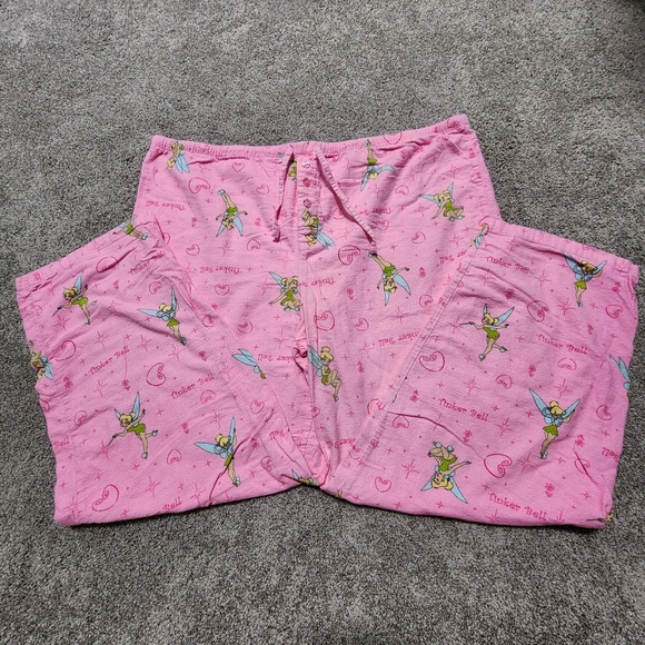 Disney | Intimates & Sleepwear | Disney Pink Tinkerbell Pajama Pants ...